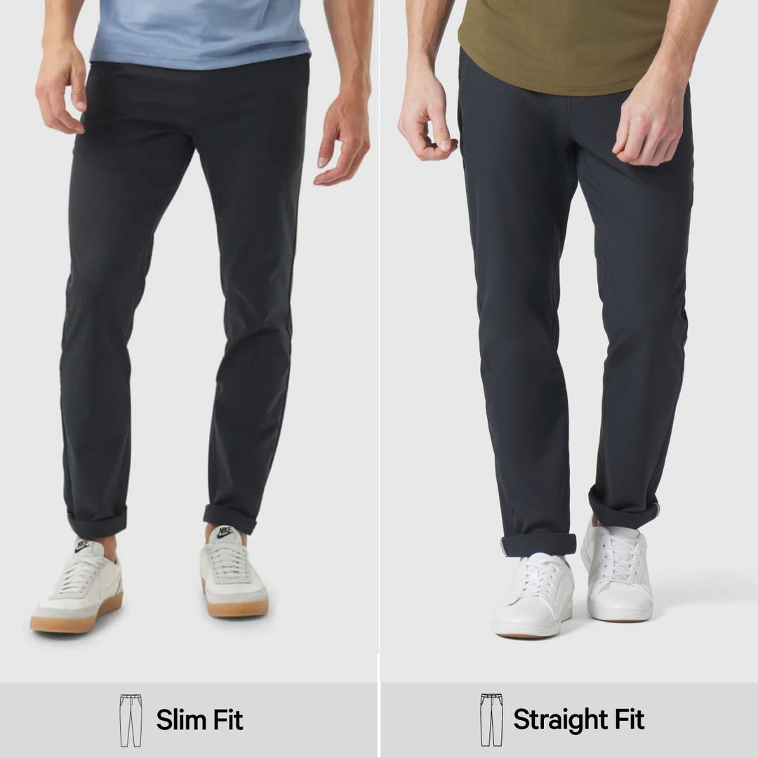 Jetsetter Slim Fit Tech Pants - Space Black – Jack Archer