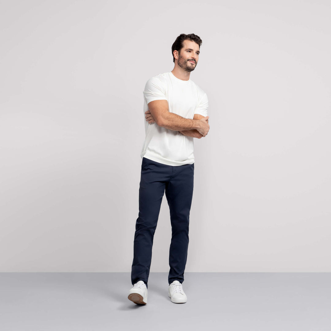 Men's Jetsetter Tech Pant Slim Fit, Deep Blue | Jack Archer